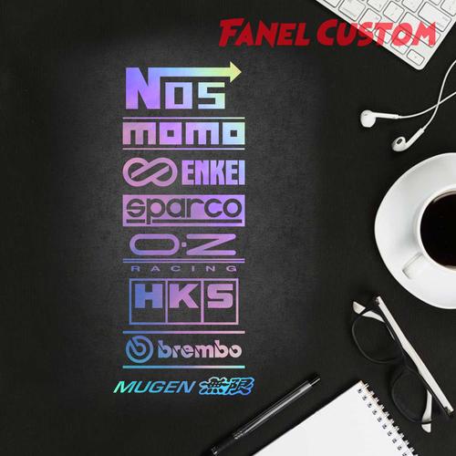 Jual STIKER RACING SPONSOR NOS ENKEI OZ MOMO MUGEN DLL CUTTING STICKER ...