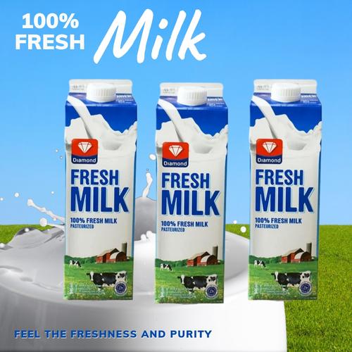 Jual susu fresh milk diamond 1 liter - Kota Medan - MissySpicy | Tokopedia