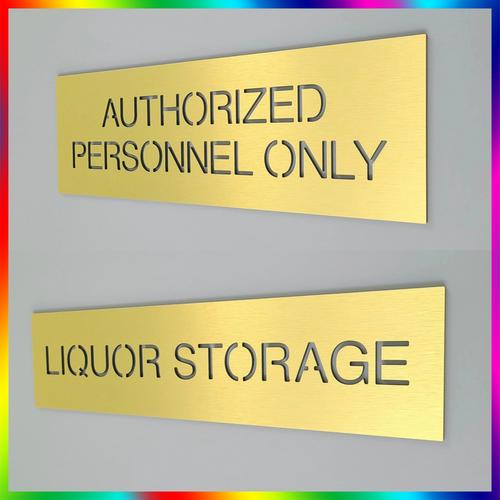 Promo Custom Sign Nama Ruangan | Sign Board Stainless Steel Mewah ...