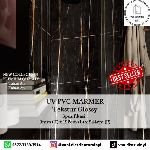 Jual Panel Marmer PVC Dinding LAIV Tebal 3mm Glossy Tahan Air - Jakarta ...
