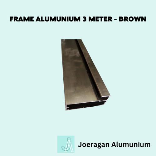 Jual FRAME Aluminium Cokelat Brown untuk Pintu Lemari Kitchen Profil 3 ...