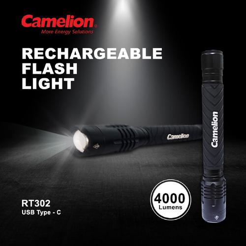 Promo Camelion Flashlight Rechargeable RT302 - Senter LED Charger Cicil ...