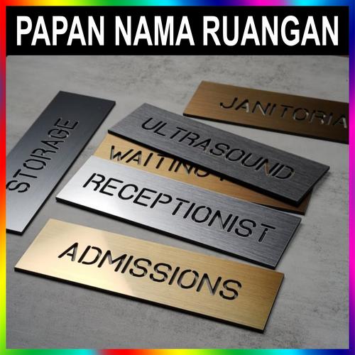 Jual Custom Sign Board | Papan Nama Ruangan Stainless Steel Mewah ...