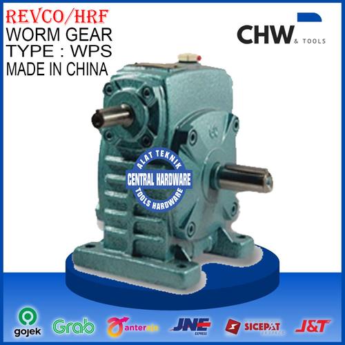 Jual WORM GEAR REDUCER WPS 80 RATIO 1:10 ~ 1:60 WORMGEAR GEARBOX REVCO ...