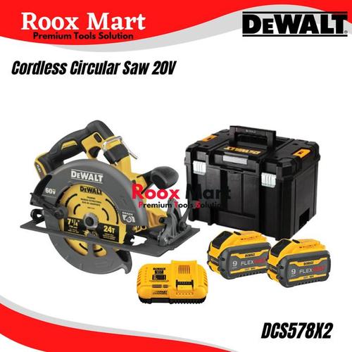 Jual Circular Saw Cordless Dewalt Flexvolt DCS578 DCS578X2 DCS 578 ...