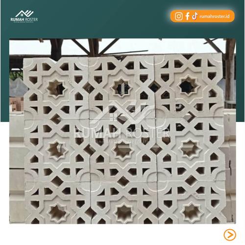 Jual Roster Beton Putih/Roster Minimalis/Roster Modern Motif Oreo ...