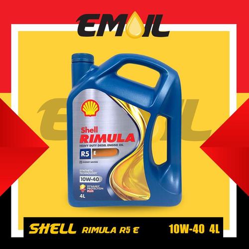 Jual NEW!- OLI SHELL RIMULA R5 E DIESEL SAE 10W-40 GALON ISI 4 LITER ...