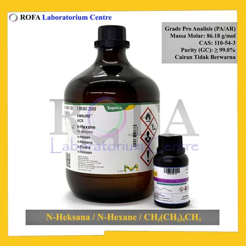 Jual N-Hexane / N-Heksana / C6H14 Pro Analis Merck Eceran 100 mL - Kota ...
