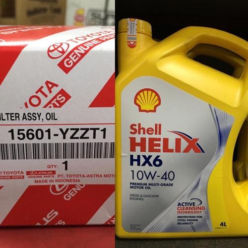 Jual Paket oli shell hx6 10/40 + filter oli ORI | avanza rush xenia ...