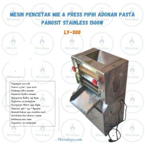 Jual Mesin Pencetak Mie & Press Pipih adonan pasta pangsit Stainless ...