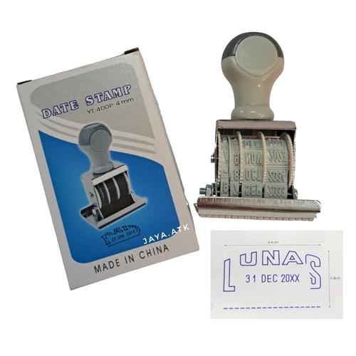 Jual CAP STEMPEL DATE STAMP TANGGAL LUNAS YT-400P 4MM STEMP CAP - Kota ...