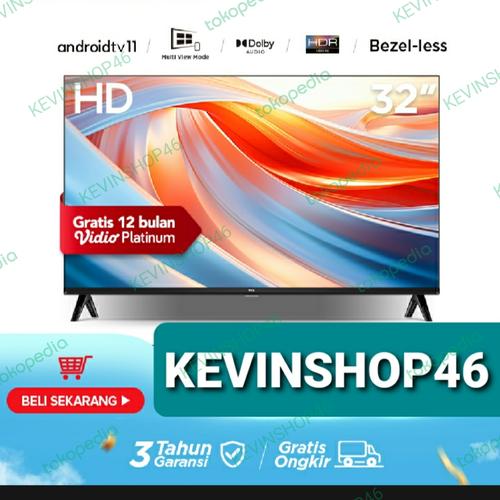 Jual TCL 32 Inch Smart TV - Android 11 - 32L4B New series - Kab ...
