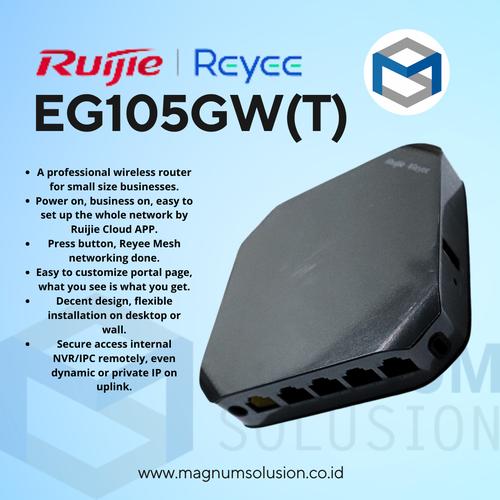 Jual Ruijie RG-EG105GW(T) || RG EG105 Wi-Fi 5 1267Mbps Wireless Router - Kota Denpasar - Network ...