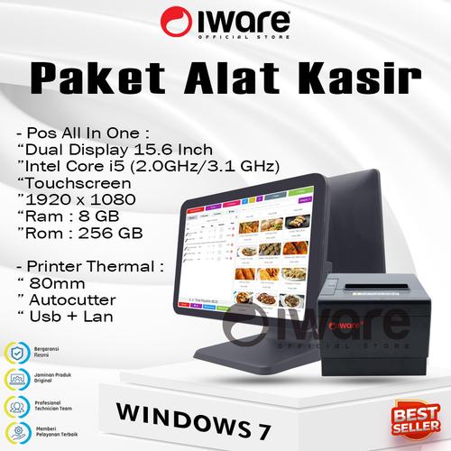 Promo Paket POS Dual Monitor Core i5 8/256GB Monitor Touchscreen ...