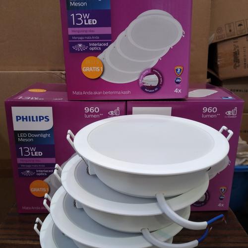 Jual Philips Led Downlight Meson Pack D125 13W 6500K ( 3+1) - Jakarta ...