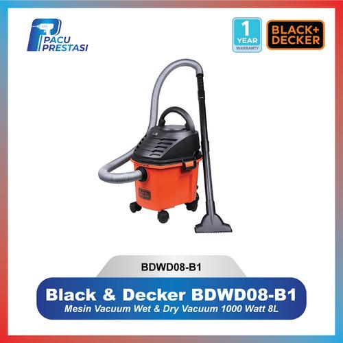 Jual Mesin Vacuum Black&Decker BDWD08-B1 Vacuum Cleaner 1000W Wet & Dry ...