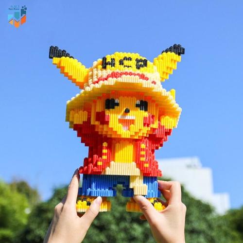 Jual SMY Nano Blocks LUFFY PIKACHU, LUFFYCHU, One Piece X Pokemon 3D ...