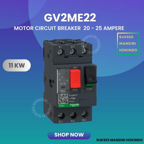 Promo Schneider GV2ME22 Motor Circuit Breaker 20 - 25 Ampere Original ...