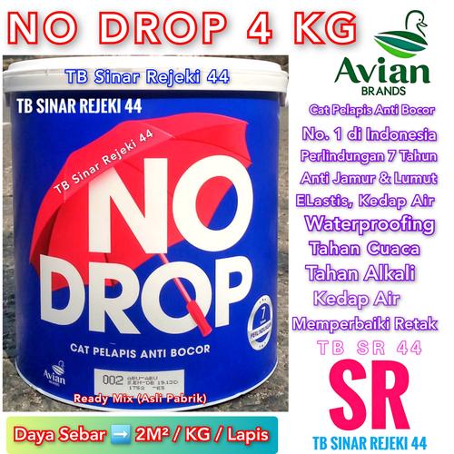 Promo No Drop Galon 4 KG Warna Komplit Cat Tembok Pelapis Anti Bocor ...
