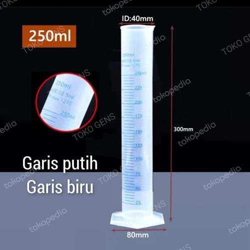 Jual gelas ukur tabung plastik 250ml ( putih) - Jakarta Utara - TOKO ...