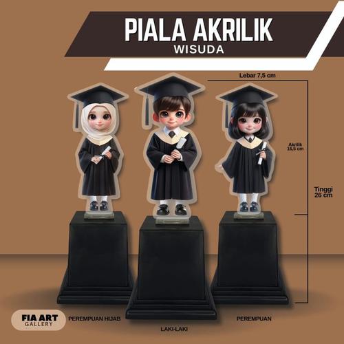 Jual Piala Akrilik Wisuda PAUD TK SD SMP SMA KULIAH PIALA GRADUATION ...