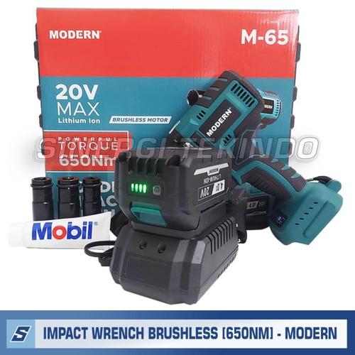 Jual Mesin Bor Pembuka Baut Baterai - MODERN M65 Cordless Impact Wrench 20V - Jakarta Timur ...