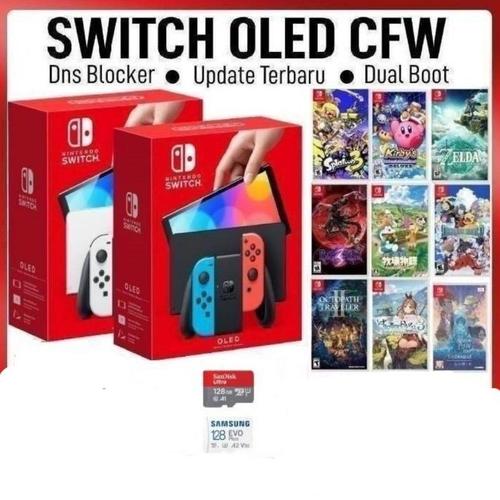 Jual Nintendo Switch Oled Cfw 256Gb 128Gb Neon Red Blue White Putih 256 128 - Kota Surabaya ...