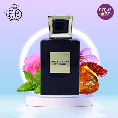 Promo Parfum Pria Wanita Fragrance World Private Army Rose Arabia EDP ...