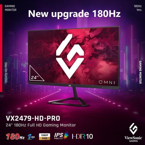 Promo Monitor Gaming ViewSonic VX2479-HD-PRO 24" FHD IPS 180Hz 1ms ...