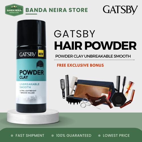 Jual GATSBY Powder Clay Unbreakable Smooth Hair Styling Powder - CARBON ...