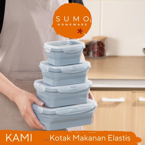 Promo SUMO - KAMI Kotak Daging Lipat Estetis Penyimpanan Set Bekal ...