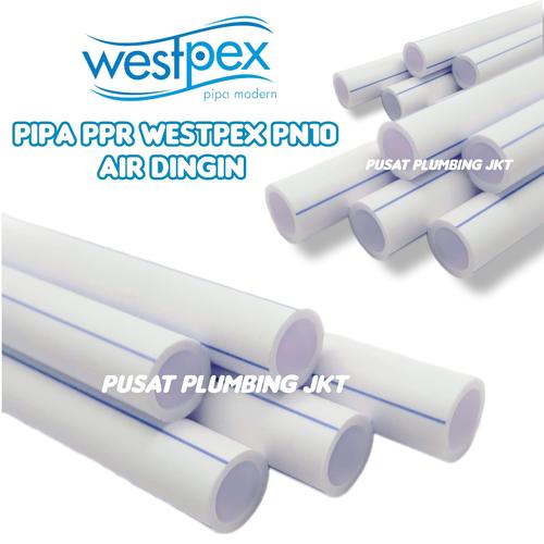 Jual Pipa PPR Westpex putih pn10 air dingin 32mm 1" inch panjang 4mtr ...