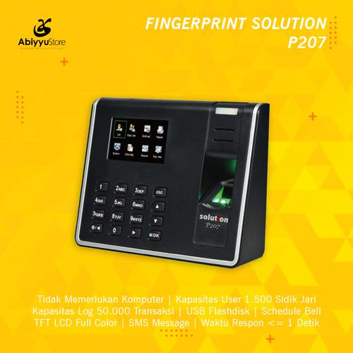 Jual Fingerprint Solution P207 / Mesin Alat Absensi Sidik Jari ...