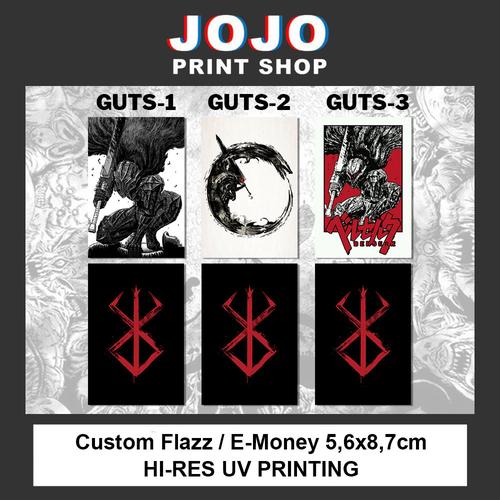 Jual CUSTOM KARTU FLAZZ BCA GEN 2 / EMONEY BERSERK GUTS UV PRINT - GUTS ...