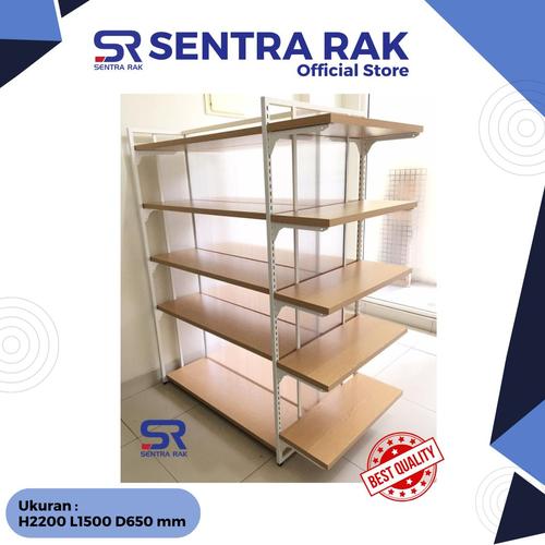 Jual Rak Lifestyle Miniso Double Island - Rak Toko Wooden SR - Jakarta ...
