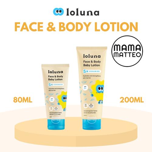 Jual LOLUNA Face & Body Baby Lotion / Krim Muka Badan Bayi Anak ...