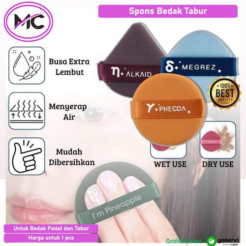 Jual Spons Make Up Sponge Fondation Bedak Powder Puff Makeup BB AIr ...
