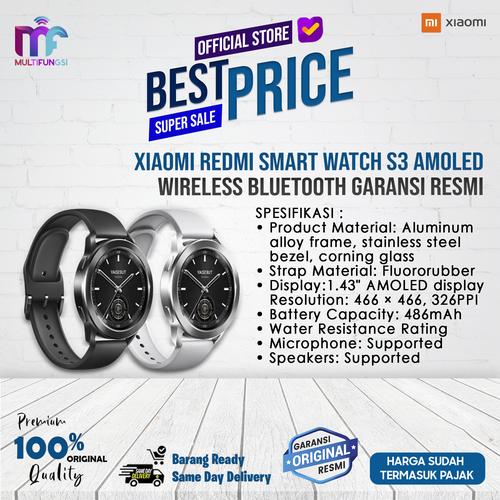 Promo Xiaomi Redmi Smart Watch S3 Amoled Wireless Bluetooth Garansi ...