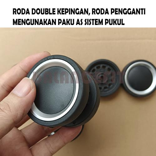 Promo Roda Koper Pengganti Silver | Roda Double diameter 55mm | Sistem ...