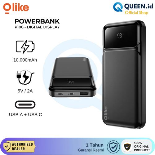 Jual Olike P106 Powerbank 10000mAh USB + TYPE C 10.000 mAh Power Bank ...