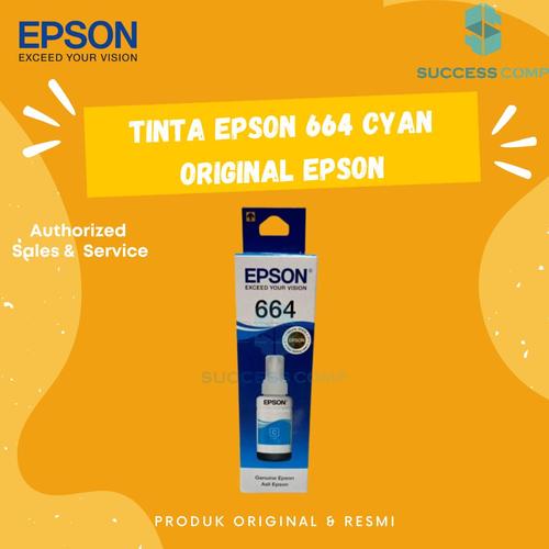 Jual Tinta Epson 664 Cyan Original - CYAN NEW MODEL - Kota Bekasi ...