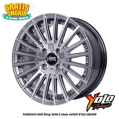 Jual VELG RACING HSR MOBIL COCOK BRIO,AGYA,YARIS HSR TANDAM PCD 4X100 ...