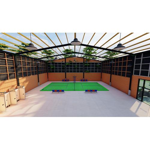 Jual RANGKA ATAP & BANGUNAN BAJA WF PROJECT GOR BADMINTON - Kota ...