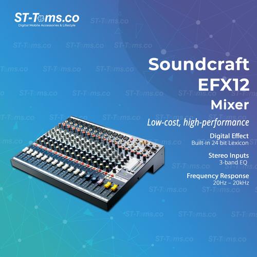 Promo Soundcraft EFX12 EFX 12 Mixer Audio 12 Channel High-performance ...
