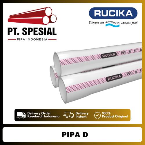 Jual Pipa PVC D Standard Rucika 1.1/4 Inch - 12 Inch/Pipa PVC Putih ...