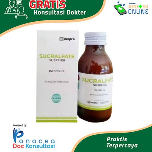 Jual SUCRALFATE 500MG/5ML SUSP 100ML/obat sakit maag /sucralfat ...