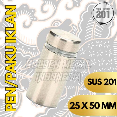 Jual PEN IKLAN 25X50 STAINLESS / BAUT AKRILIK / BAUT KACA SIGN BOARD ...