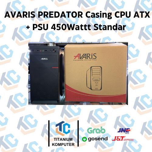 Jual AVARIS PREDATOR Casing CPU ATX + PSU 450Wattt Standar - Jakarta ...
