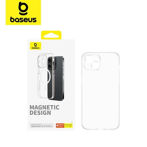Promo BASEUS MAGNETIC CASE IPHONE 15 SERIES TRANSPARANT HD FULL COVER ...
