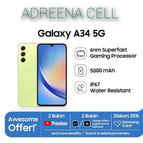 Jual Samsung Galaxy A34 5G 8/256 New - Kota Semarang - Adreena_Cell ...